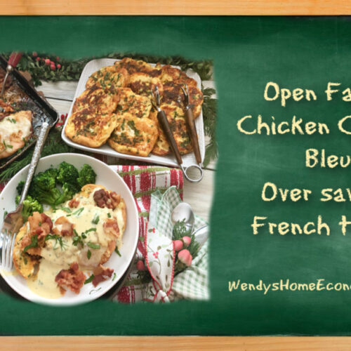 Open Faced Chicken Cordon Bleu over savory French toast | Wendy's HOME ...