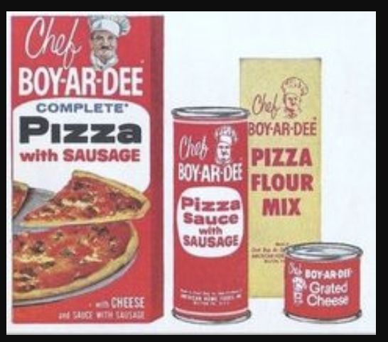 chef boy ar dee pizza box vintage | Wendy's HOME EConomics!